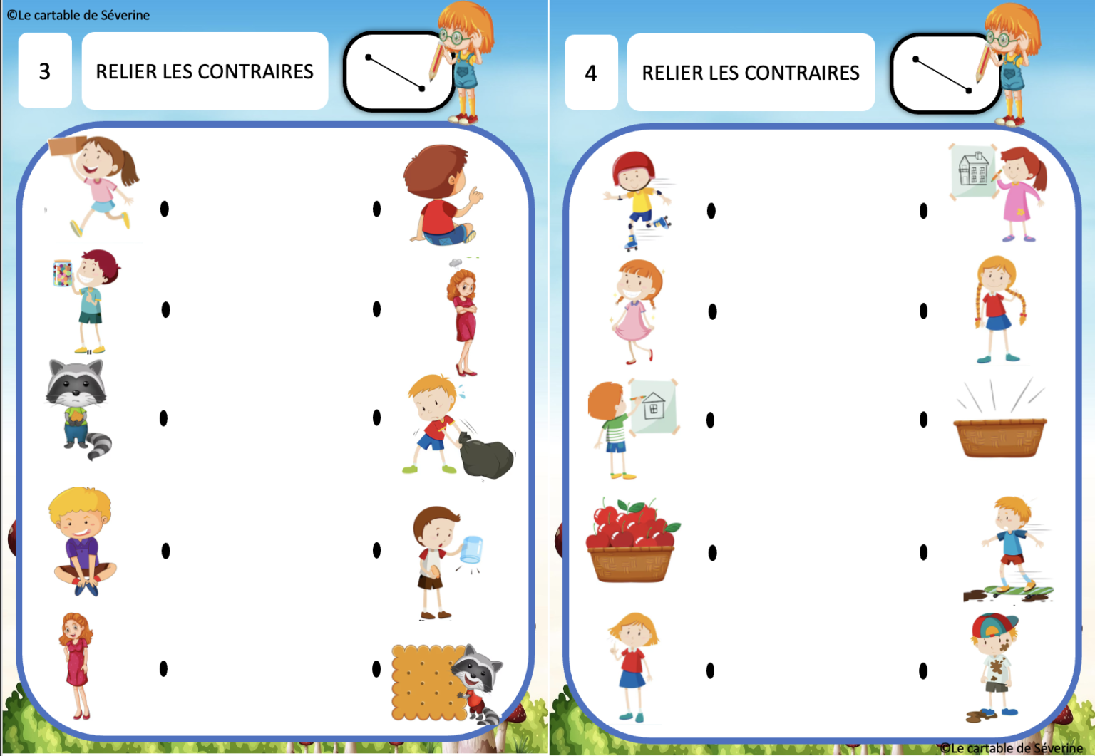 atelier autonome : les contraires en GS