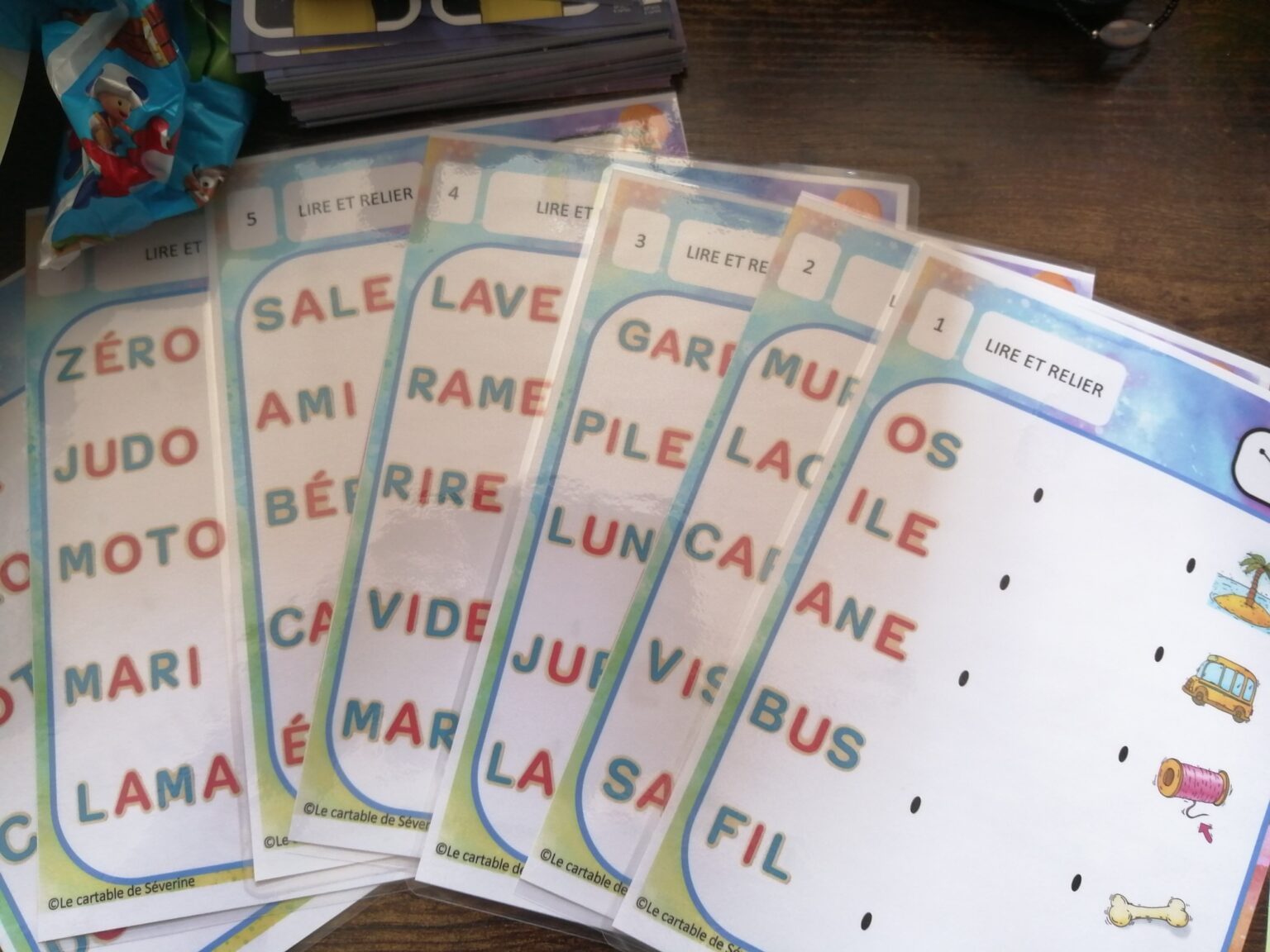 fichier atelier autonome GS lecture syllabique décoder