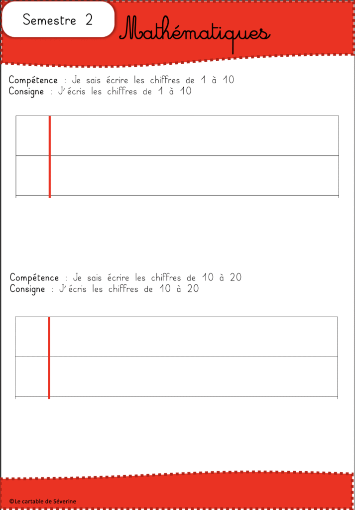 Evaluations semestre 2 grande section